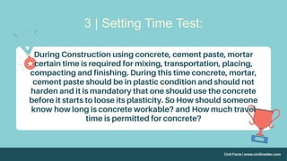Tests of cement- Lab tests | PPTX