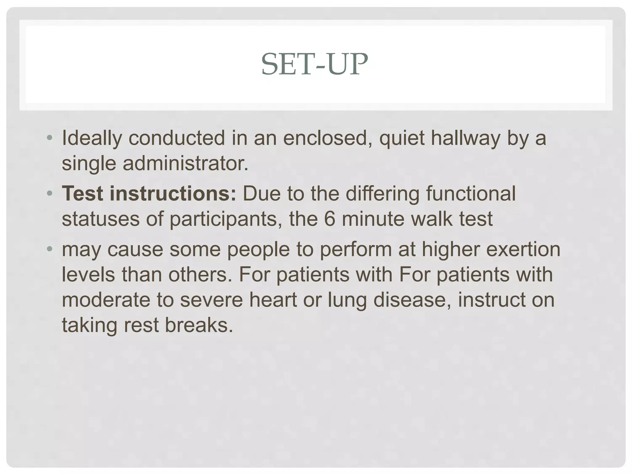 6 minute walk test | PPTX