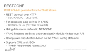 DEVNET-2005 Using the Cisco Open SDN Controller RESTCONF APIs | PPTX