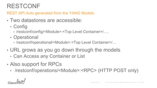 DEVNET-2005 Using the Cisco Open SDN Controller RESTCONF APIs | PPTX