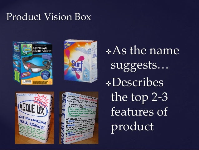 Product Vision Box v As the