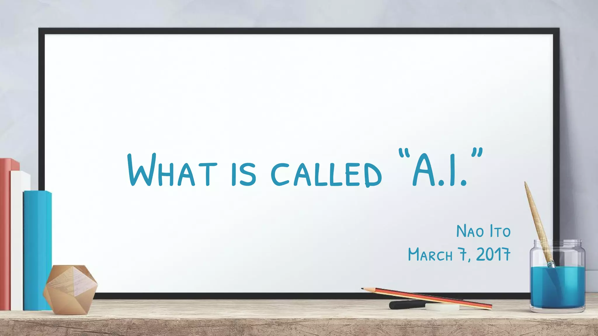 What is called "A.I." | PDF
