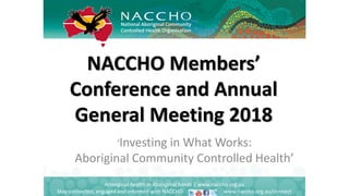 NACCHO 2018 National Conference – Reconcilation Action Plan | PPT