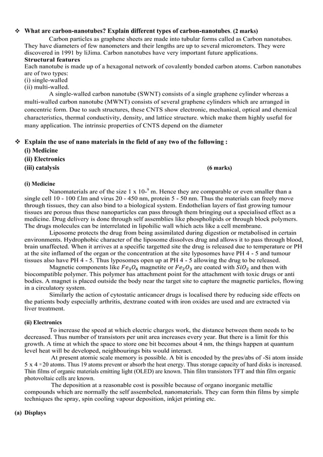 6 nanomaterials | PDF | Chemistry | Science