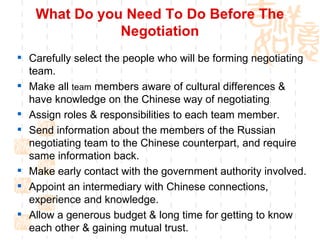 Negotiation Tactics And Strategy Chinese Negotiators | PPT