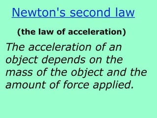 6 Newtons Second Law | PPT