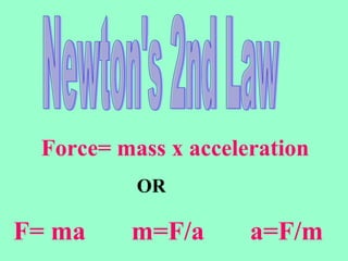 6 Newtons Second Law | PPT