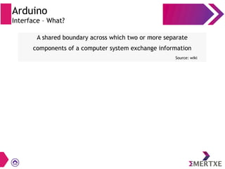 Arduino - Peripherals and interface | PDF