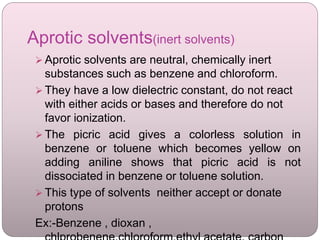 6 non aqueous jntu pharmacy | PPT