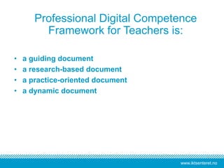 Digital Skills Gap Peer Learning Activity - Professional Digital Competence for Teachers in ...