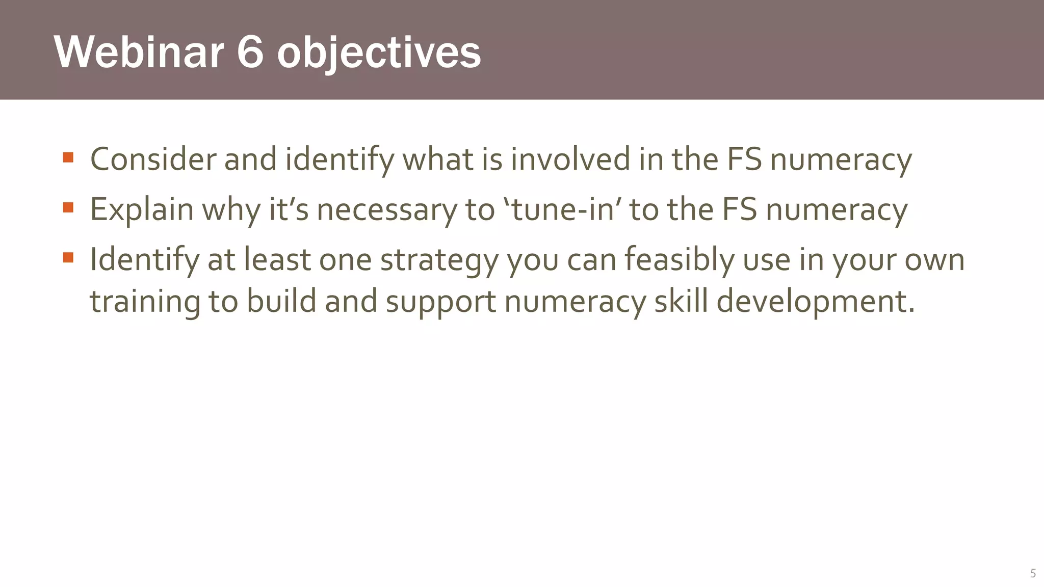 6 numeracy v2 | PPTX