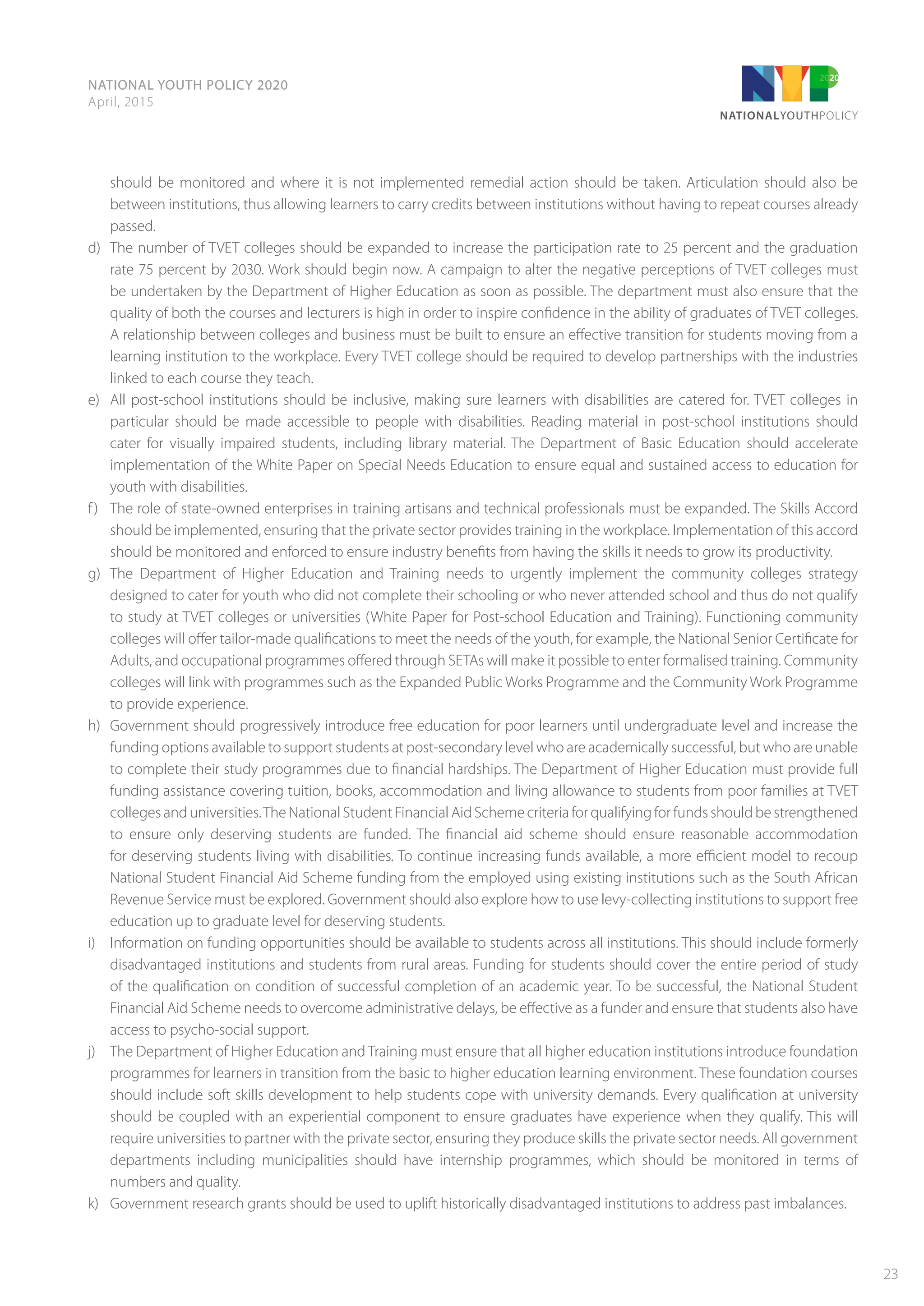 The Presidency - NYP Policy 2020 Report | PDF