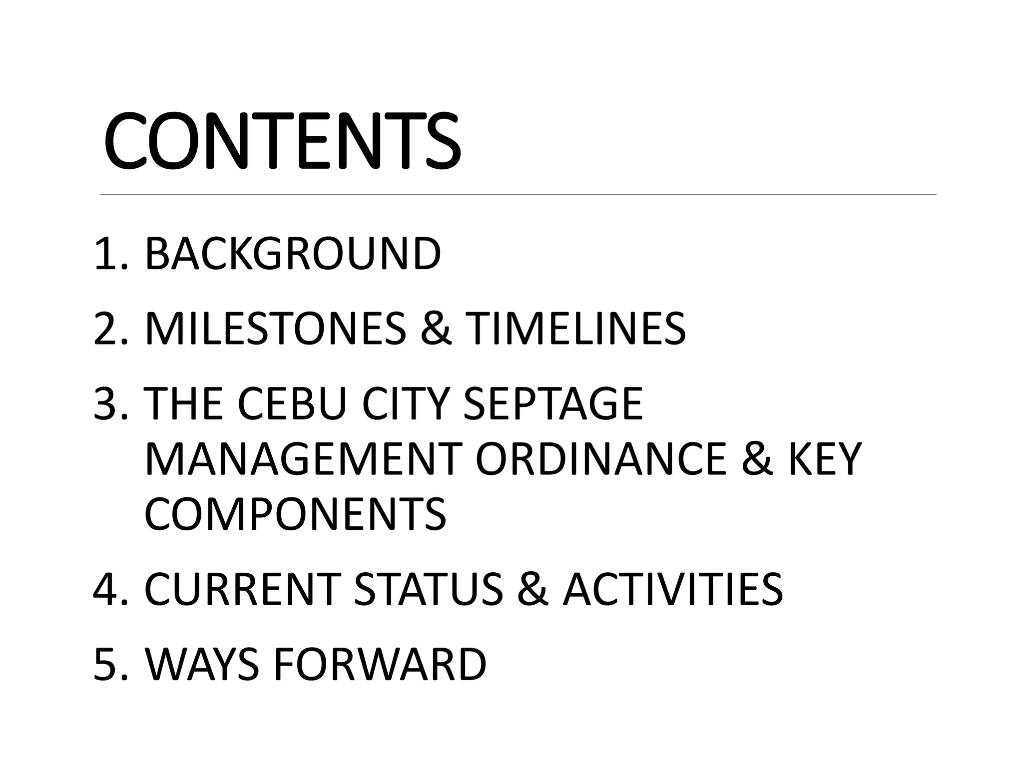 Cebu City's Septage Management Program | PDF