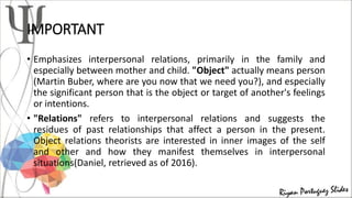 6 object relations theory | PPTX