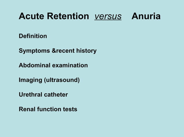 6 obstructive uropathy,acute urinary retention,hematuria | PPT | Cancer ...