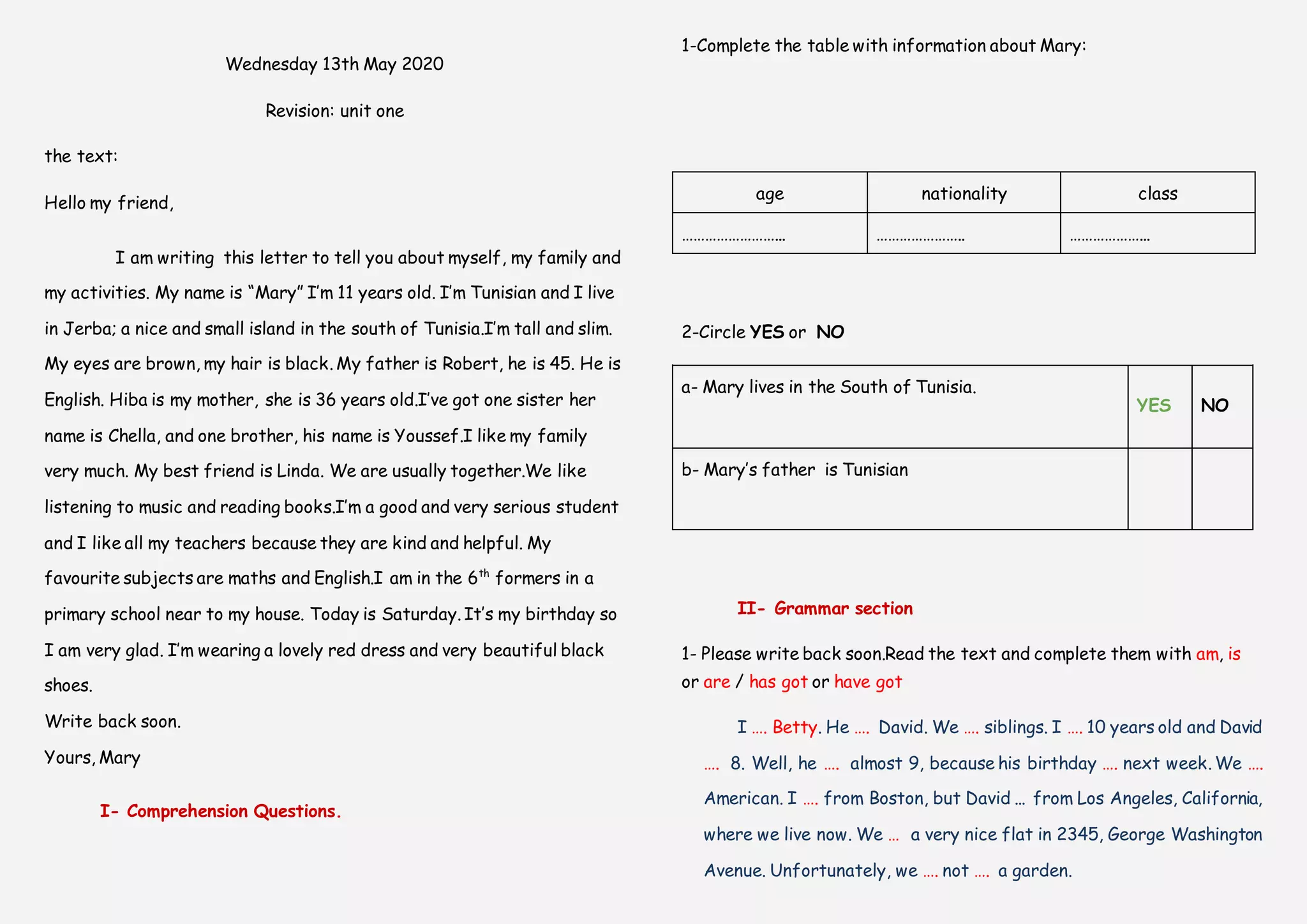Rvision for 6 the form pupils | DOCX