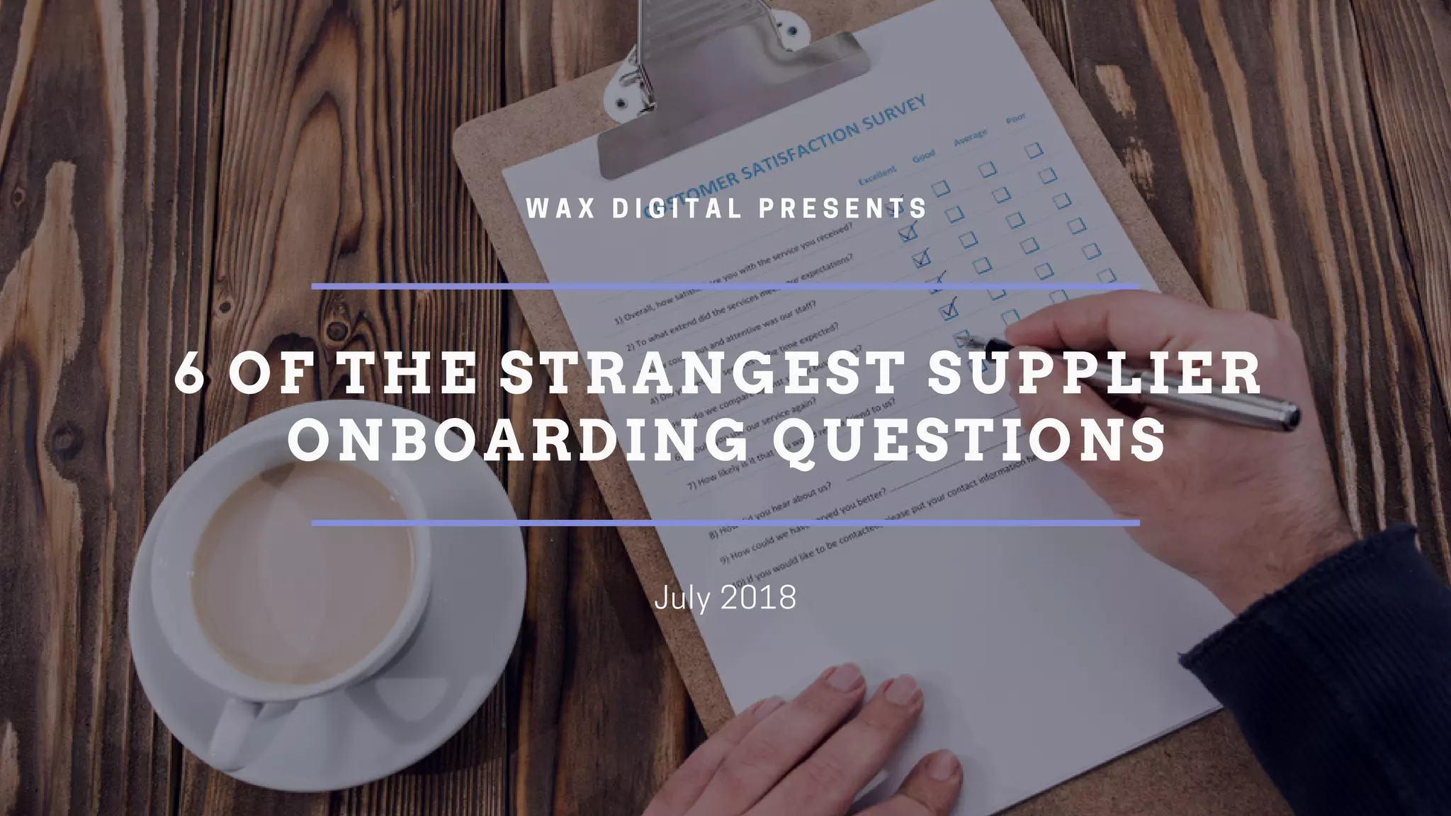 6 of the strangest supplier onboarding questions | PDF