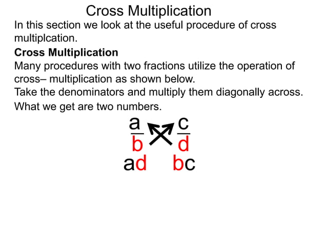 6 on cross multiplication 125s | PPT