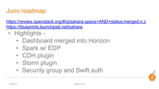 Hadoop on OpenStack - Trove Day 2014 | PDF