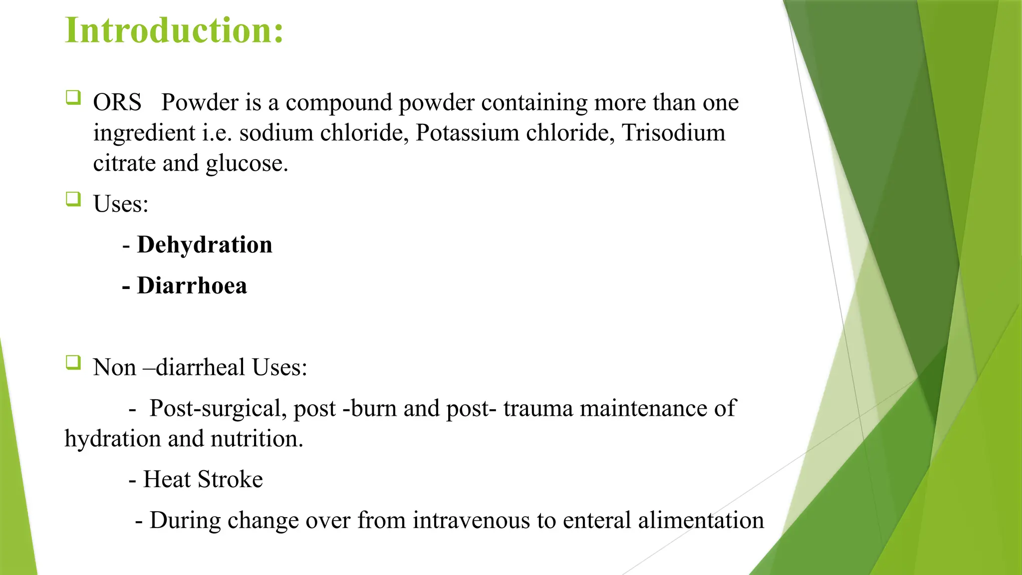 6_Oral Rehydration Solution, pharmacology | PPTX