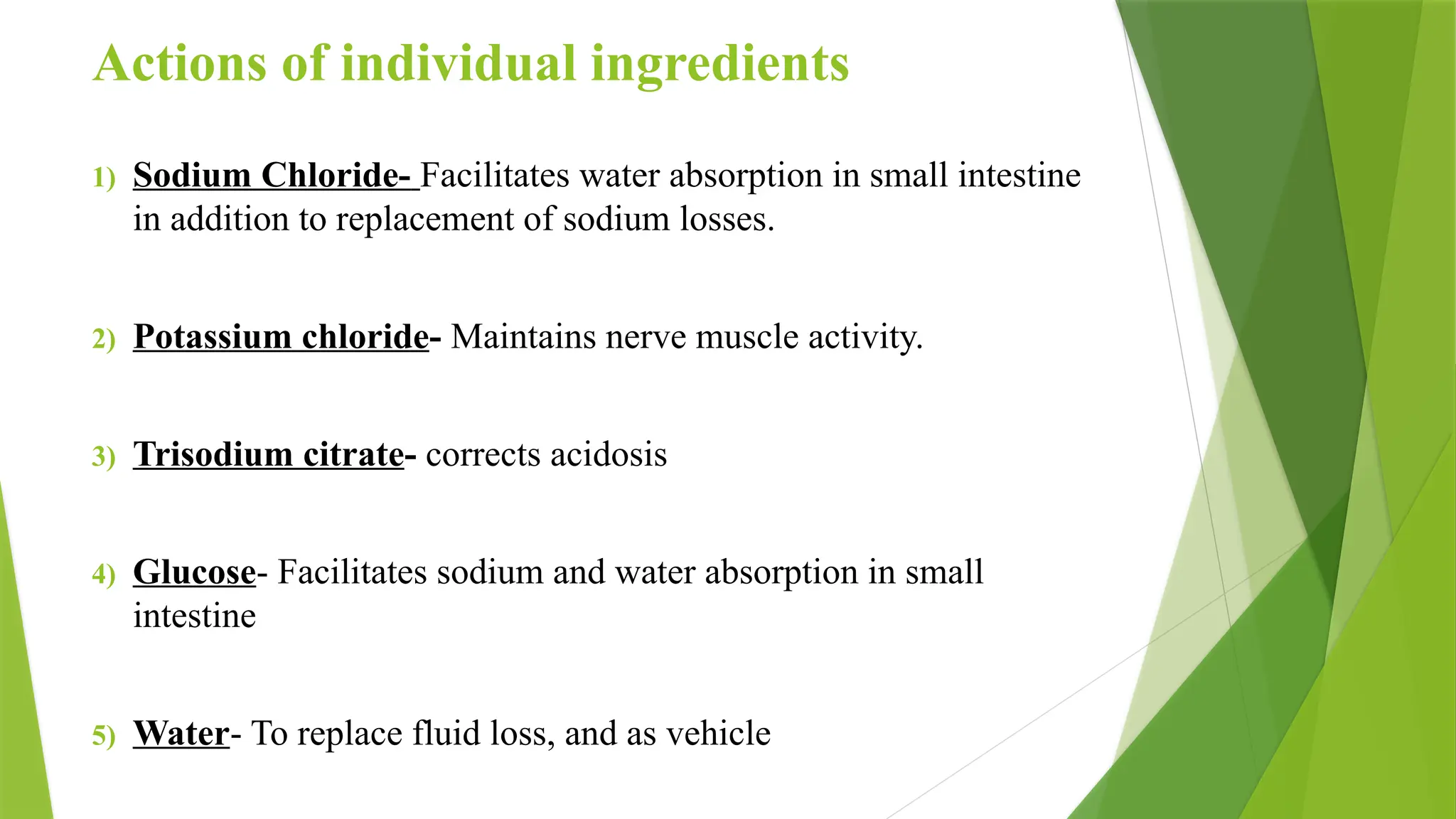 6_Oral Rehydration Solution, pharmacology | PPTX