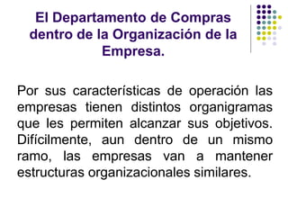 6 organizacion dpto compras | PDF