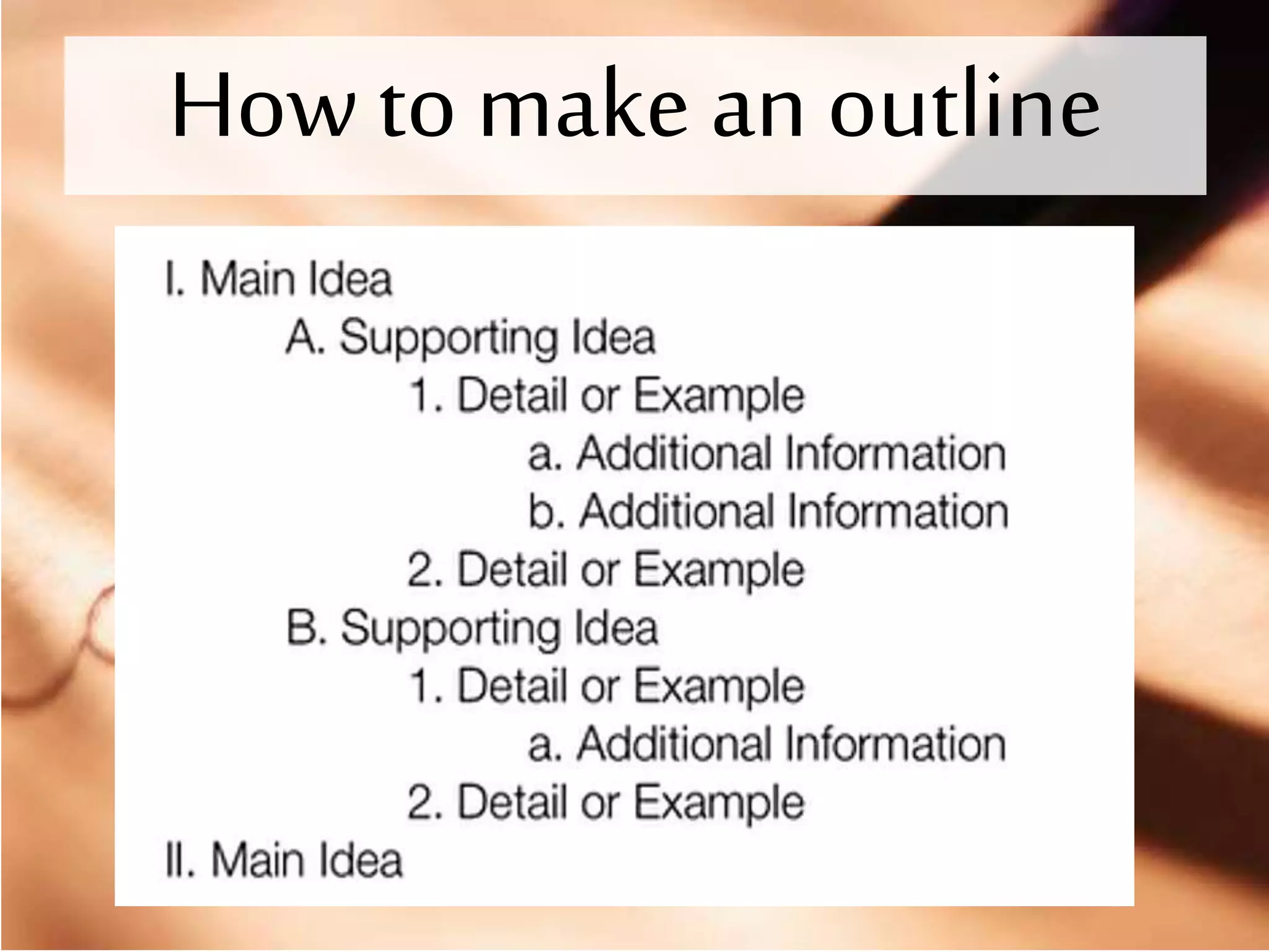 Outlining - EAPP | PPTX