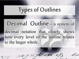 Outlining - EAPP | PPTX