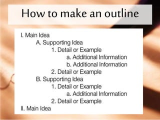 Outlining - EAPP | PPTX