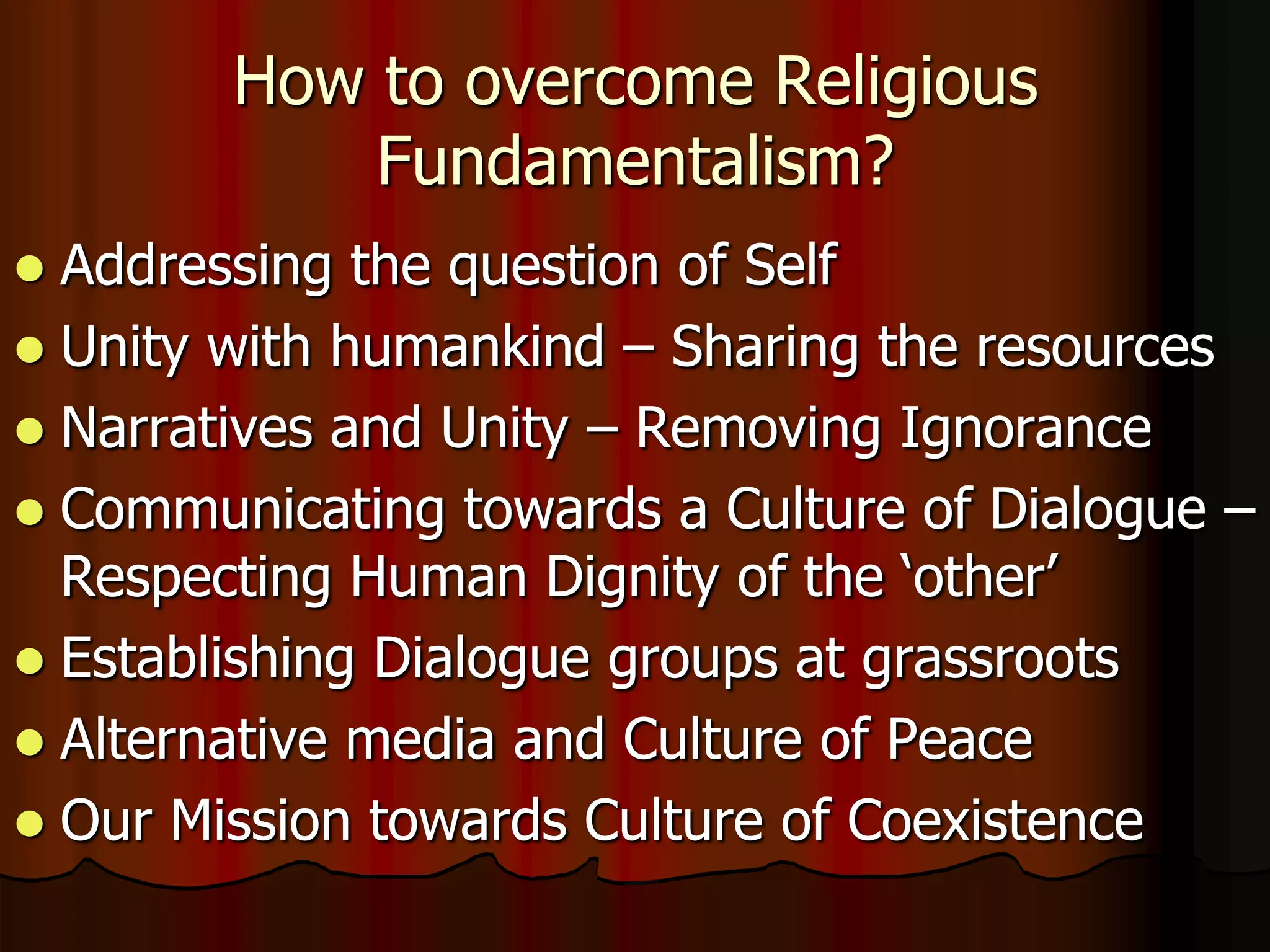 6 overcoming religious fundamentalism | PPT