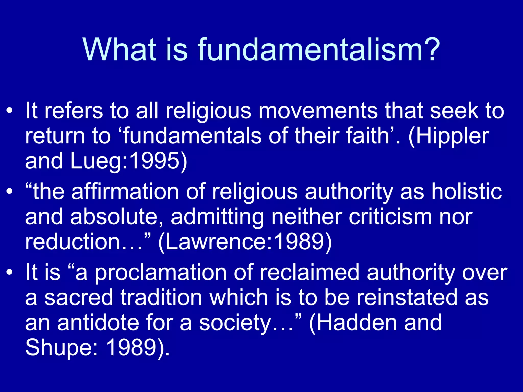 6 overcoming religious fundamentalism | PPT