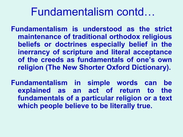 6 overcoming religious fundamentalism | PPT