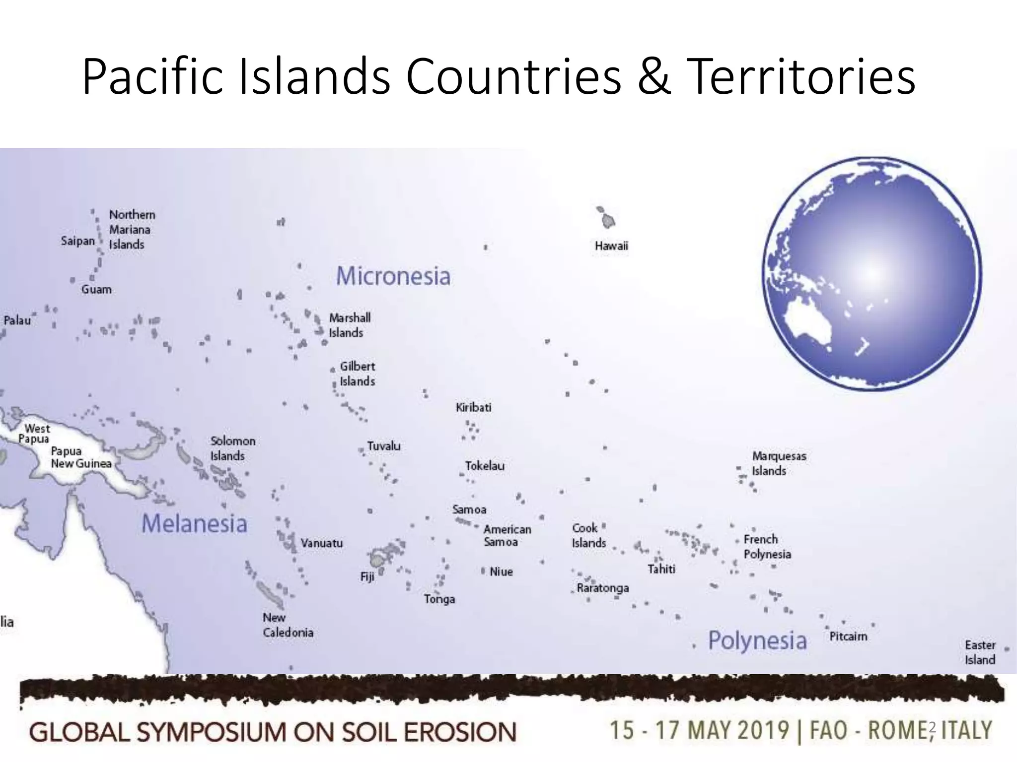 Assessment methods or tools in soil erosion control in the Pacific ...