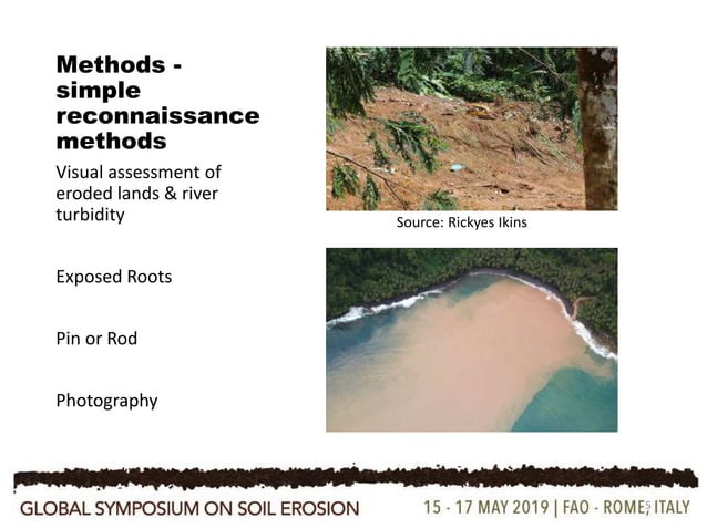 Assessment methods or tools in soil erosion control in the Pacific ...