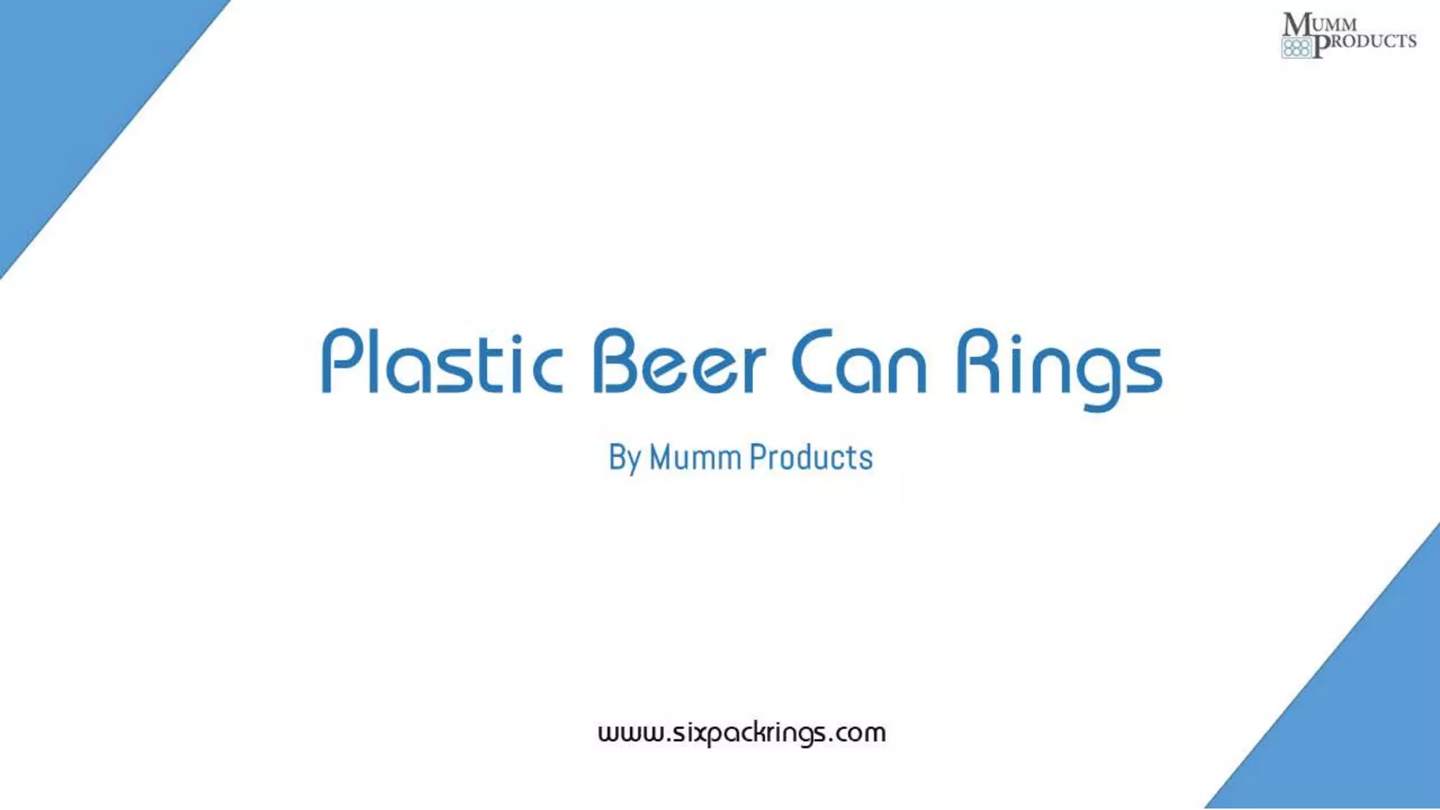6 Pack Beer Can Rings | PPTX