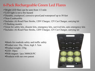 6 packs led flares | PDF