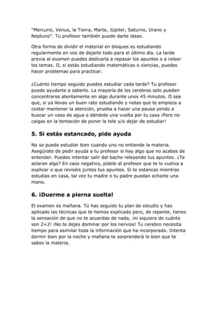 6 pasos para estudiar mejor | PDF