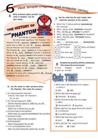 6 past simple 5 pages | PDF