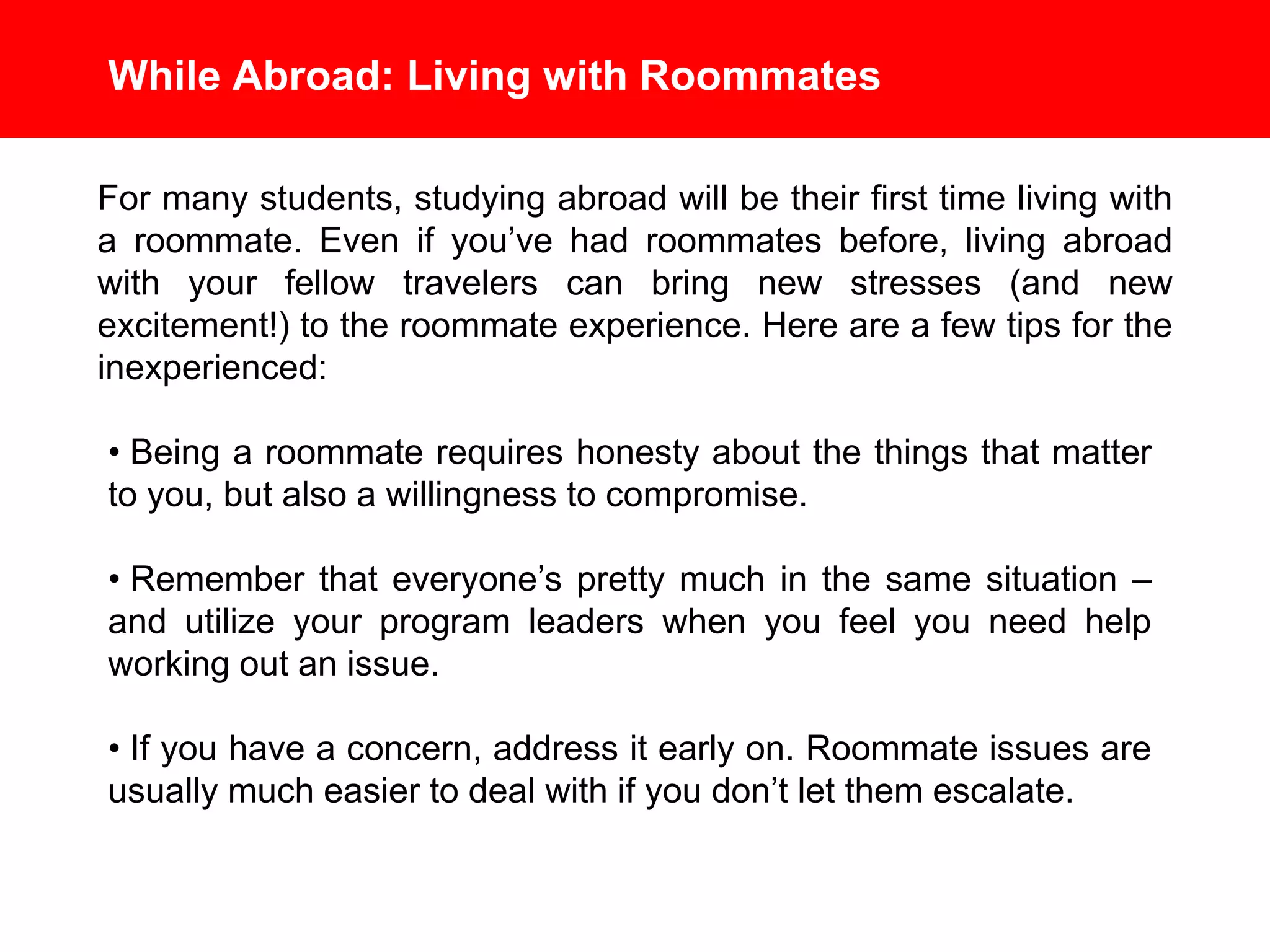 Part 6: Living Abroad (Semester) | PDF