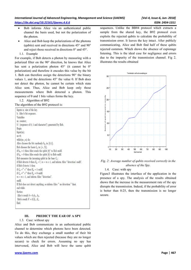 Performance Evaluation Of Secure Key Distribution Based On The B92