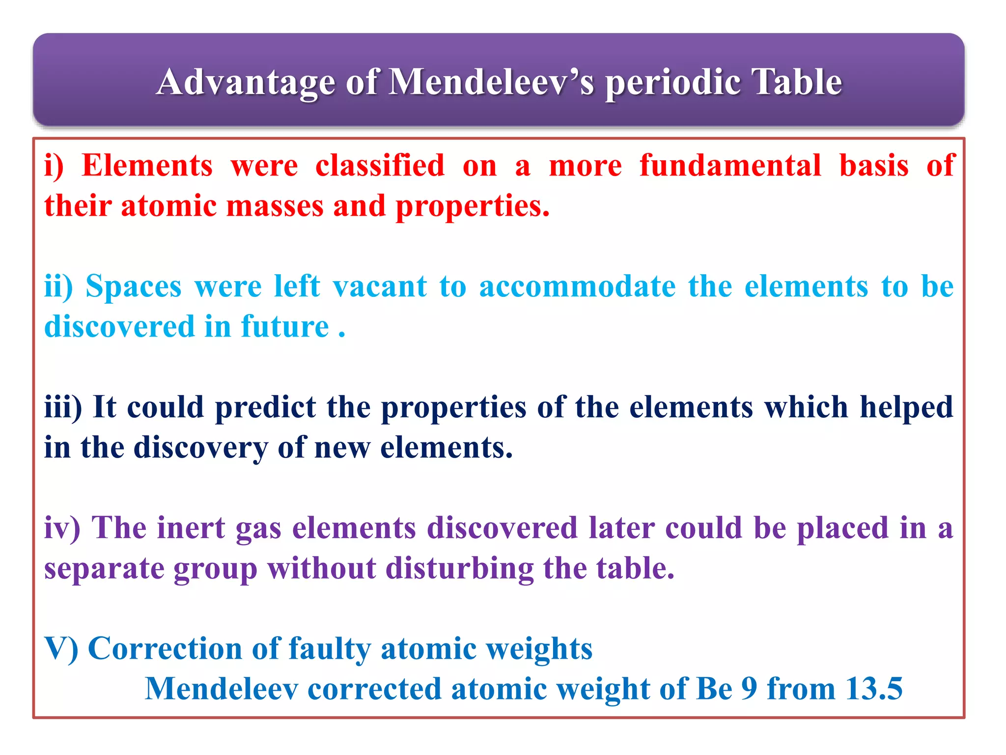 Periodic classification of elements Grade-11 | PPTX