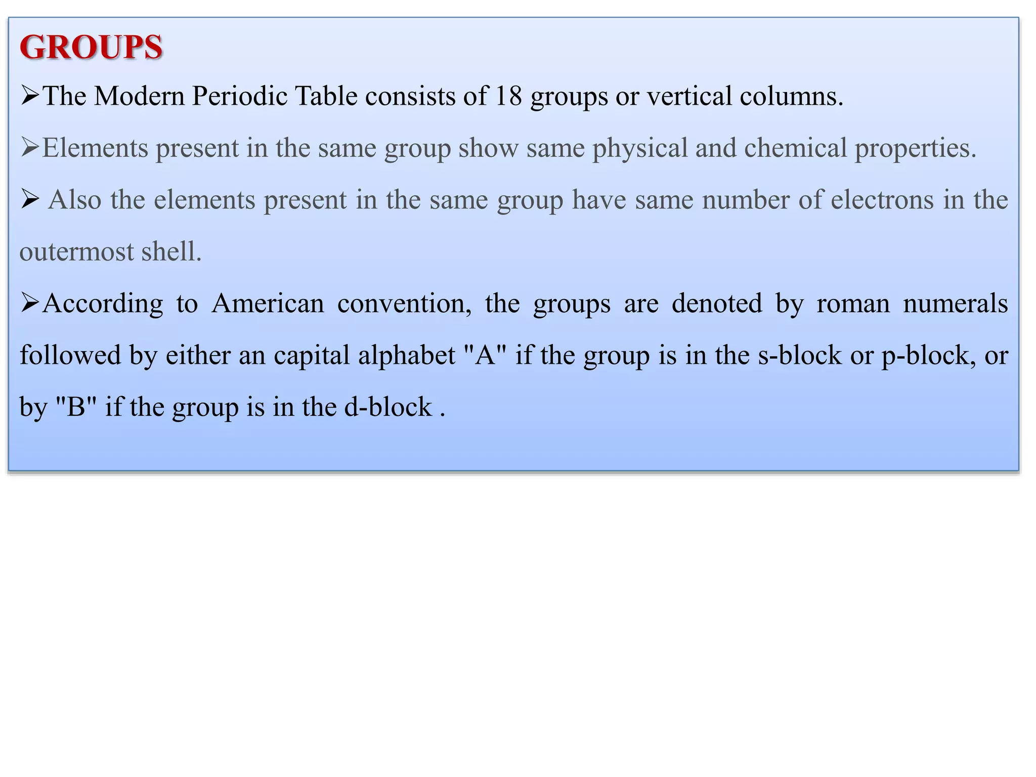 Periodic classification of elements Grade-11 | PPTX