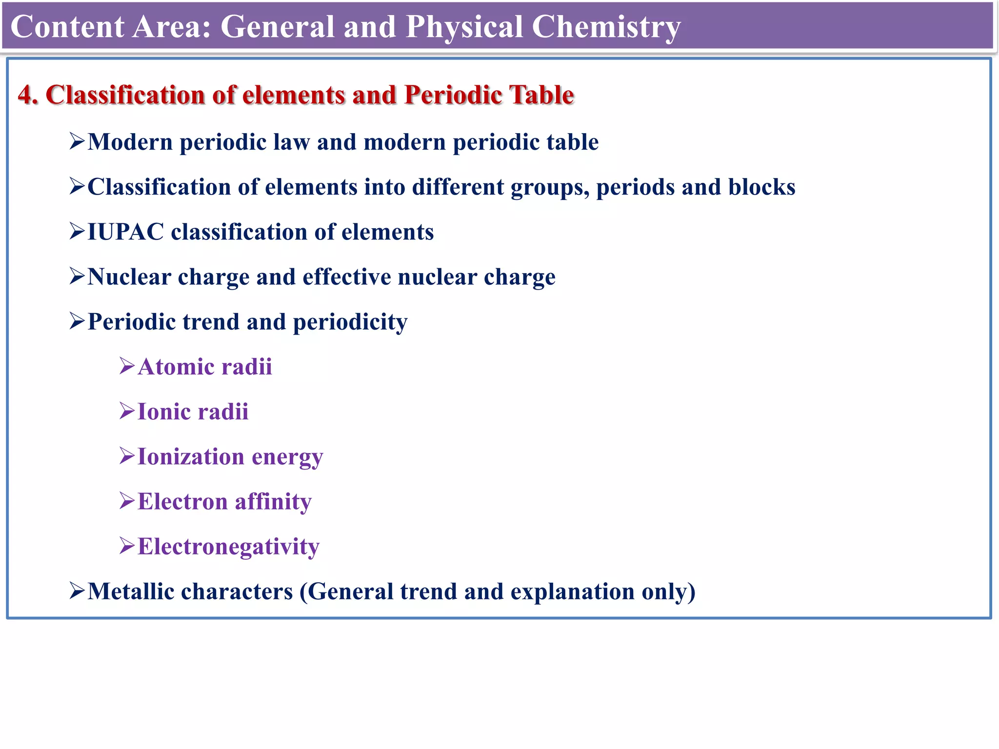 Periodic classification of elements Grade-11 | PPTX