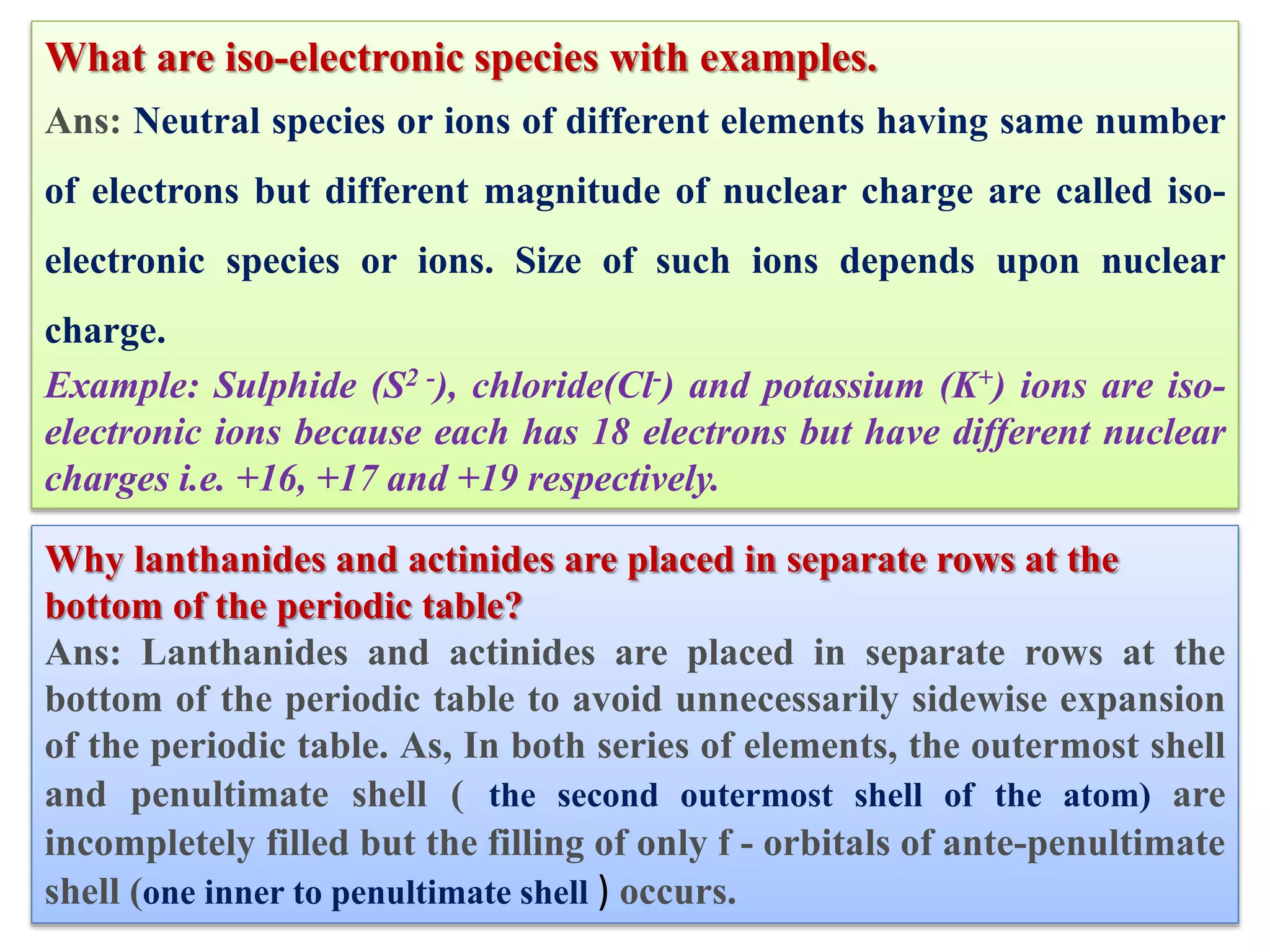 Periodic classification of elements Grade-11 | PPTX