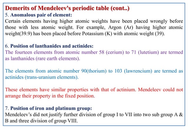 Periodic classification of elements Grade-11 | PPTX | Chemistry | Science