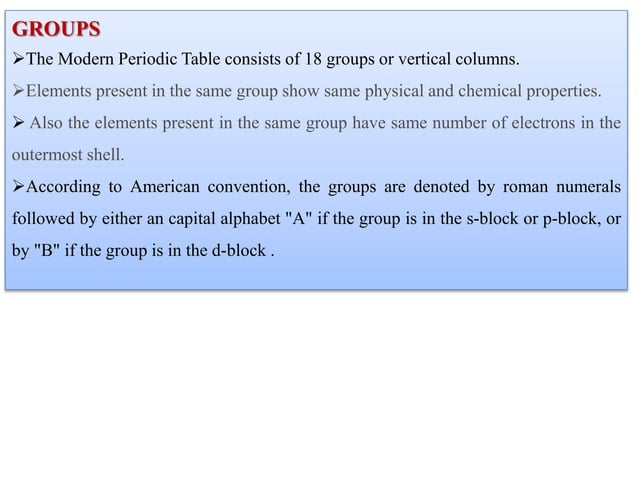 Periodic classification of elements Grade-11 | PPTX | Chemistry | Science