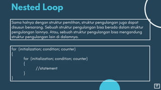 Dasar-Dasar Pemrograman - 6 Perulangan | PPT