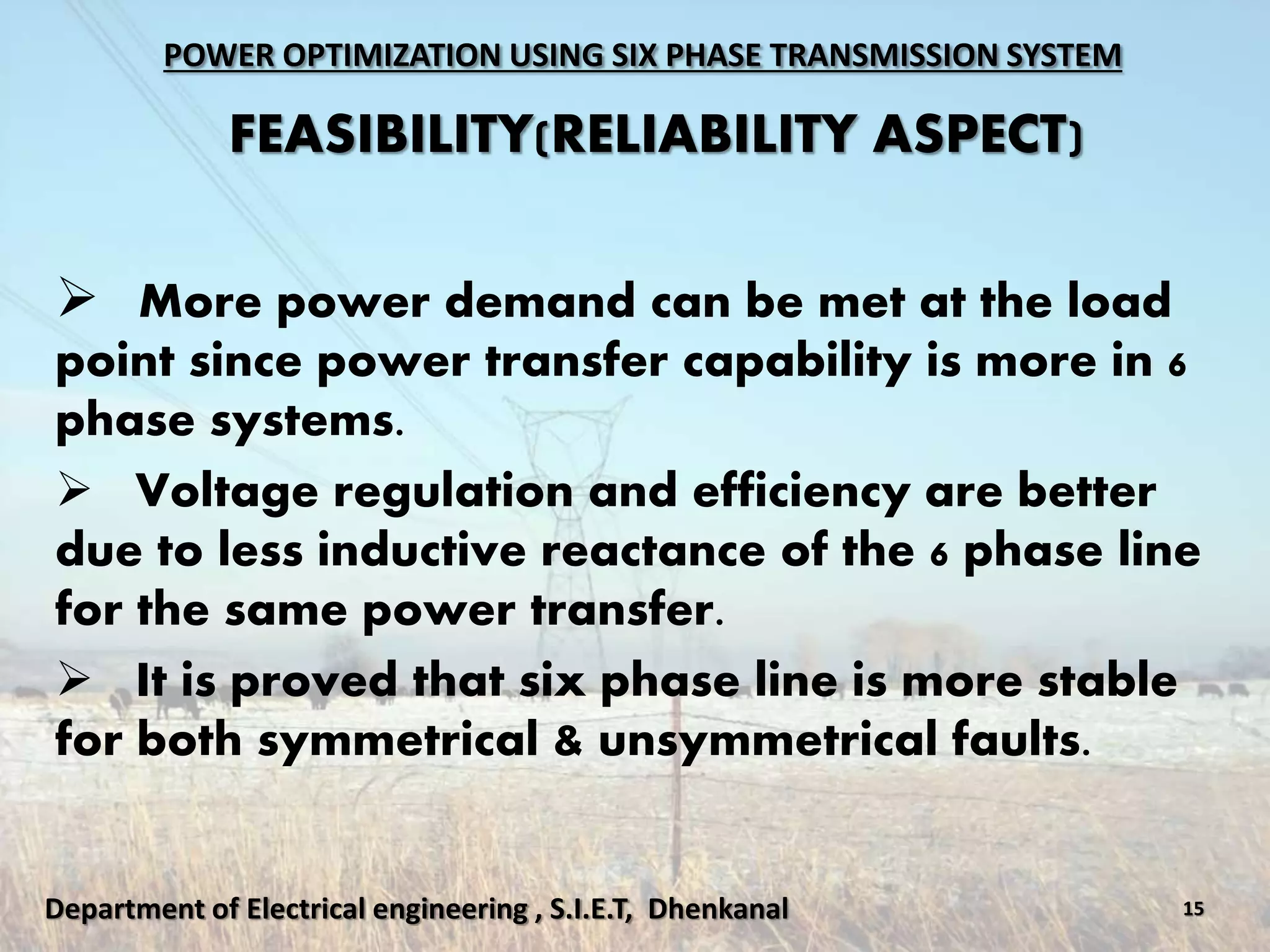 6 PHASE TRANSMISSION SYSTEM | PPSX