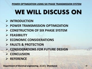 6 PHASE TRANSMISSION SYSTEM | PPSX | Computer Software and Applications ...