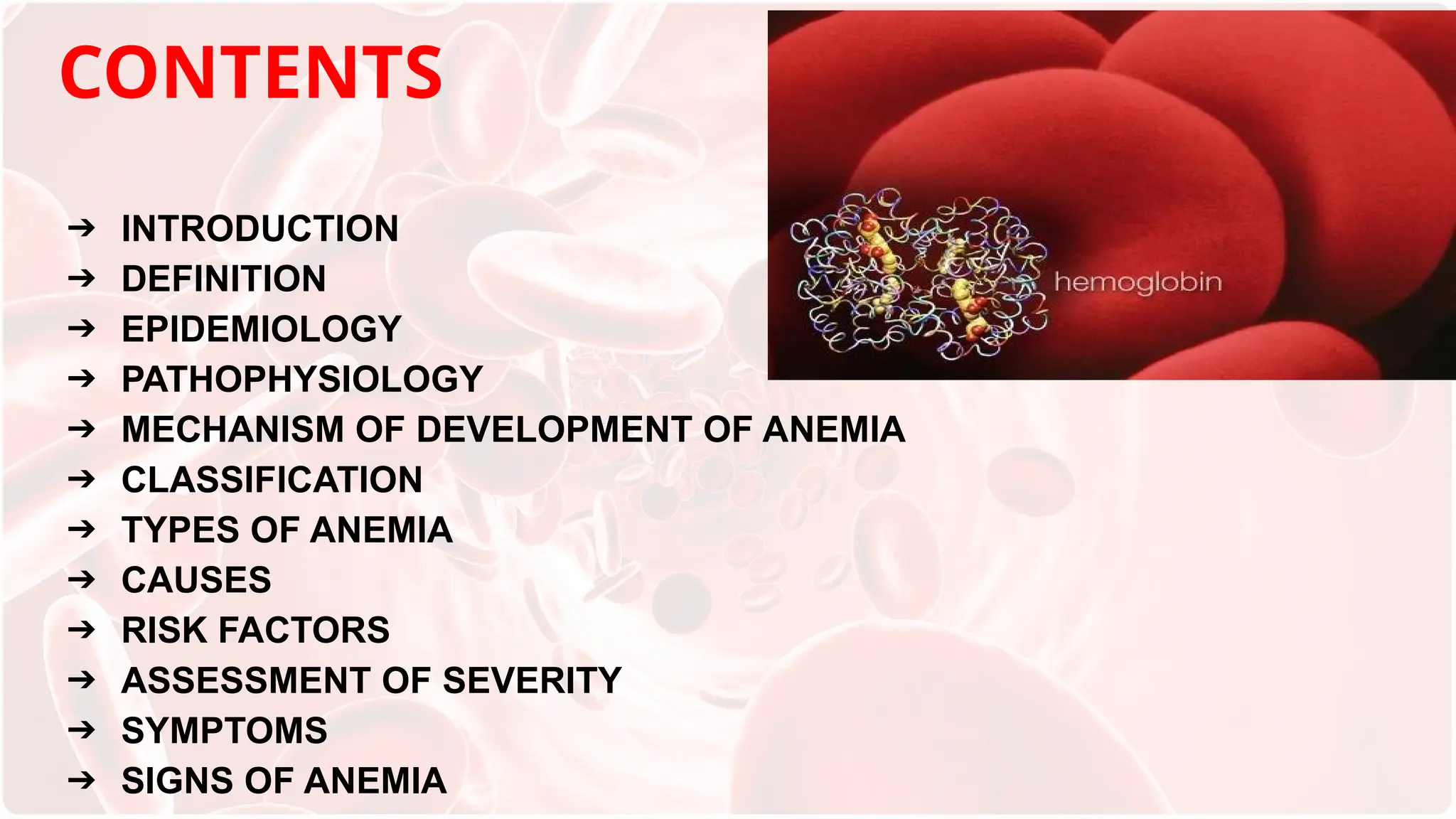 ANEMIA and their rlated diseases and causes with treatment. | PPTX